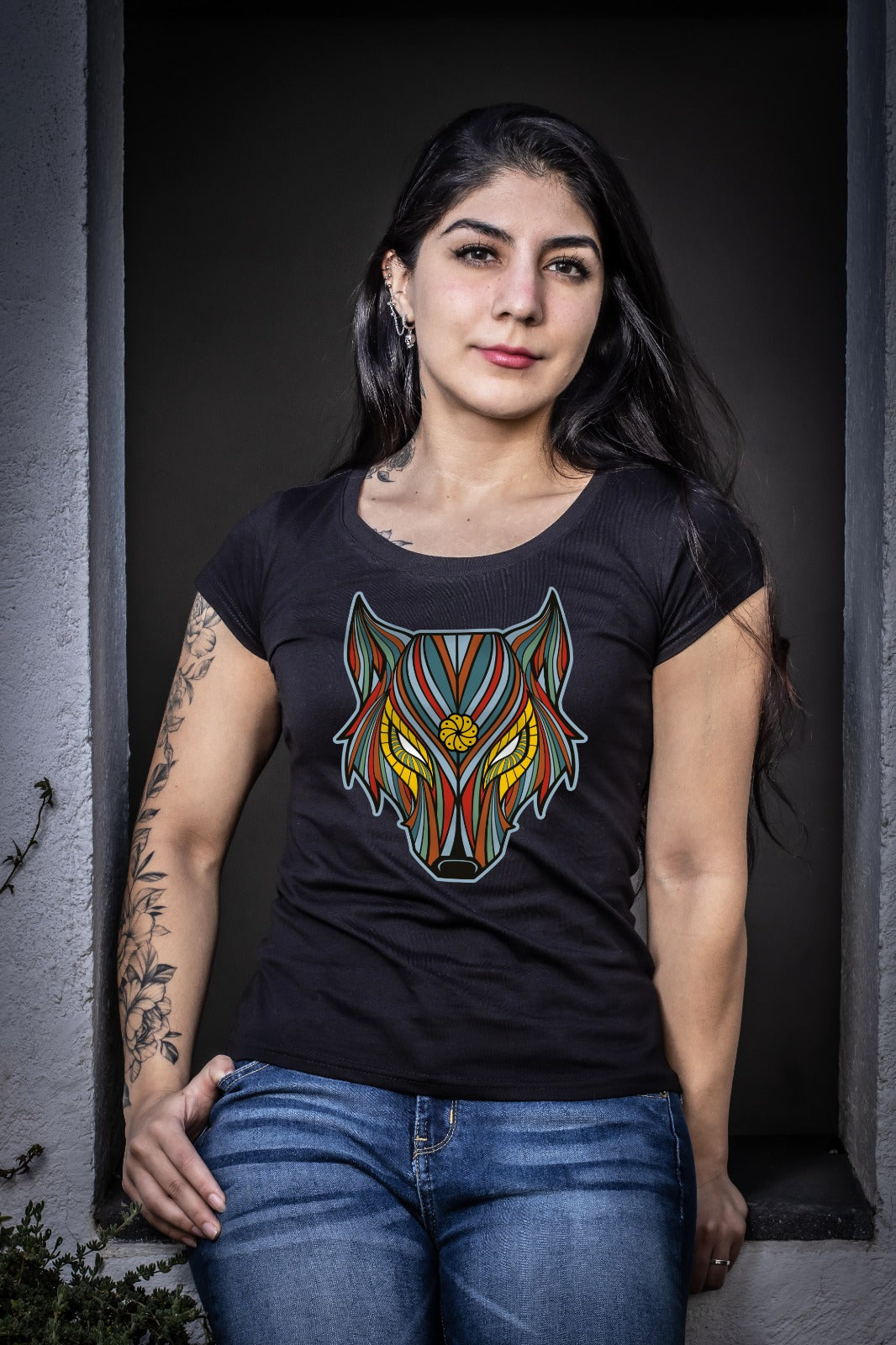 Playera mujer Wolf – Bros Club